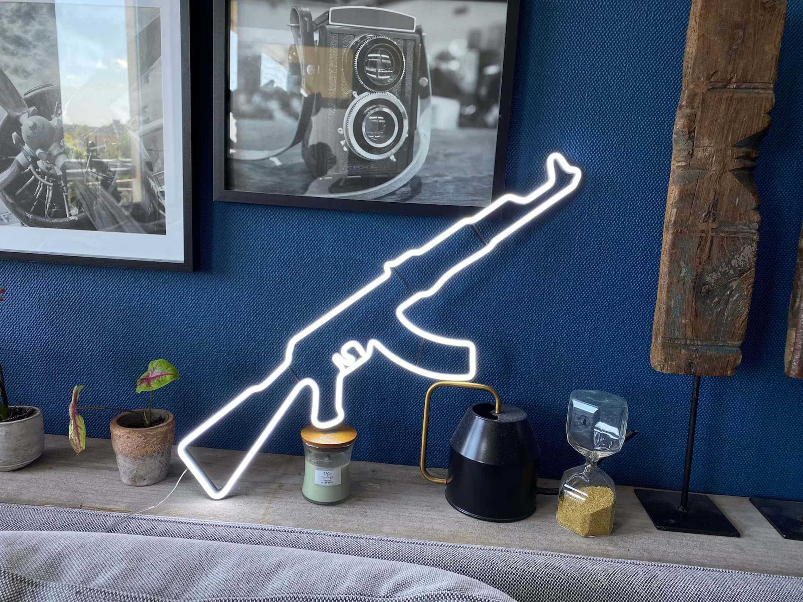 Ak 47 Rifle Neon Sign – Metalsteelalu