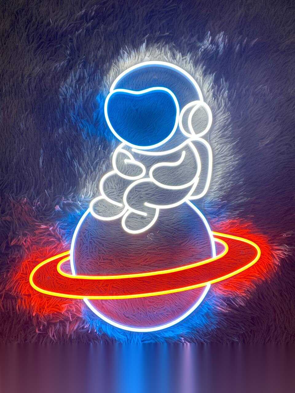Astronaut Neon Signs Spaceman Led Sign – Metalsteelalu