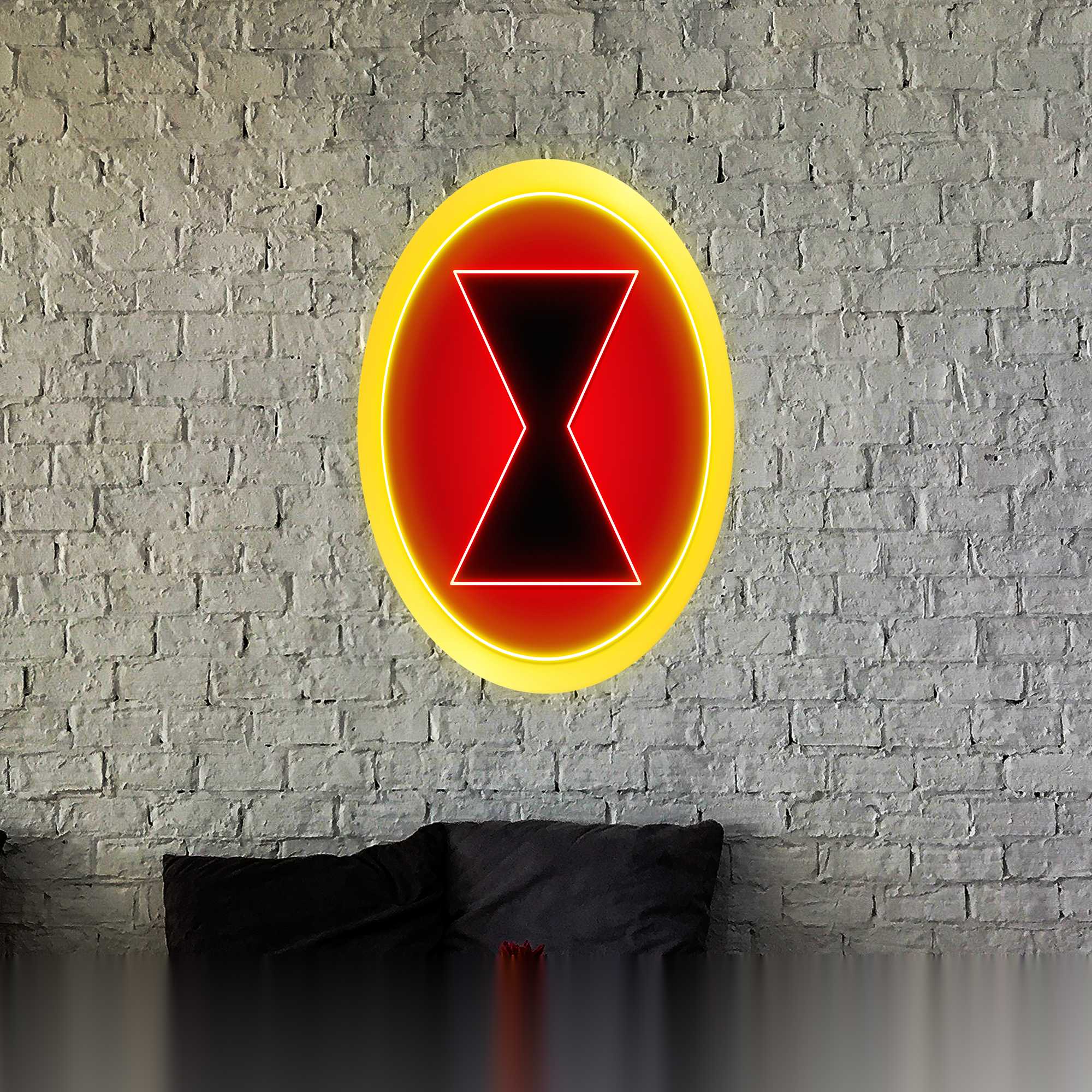 Black Widow Neon Sign – Metalsteelalu