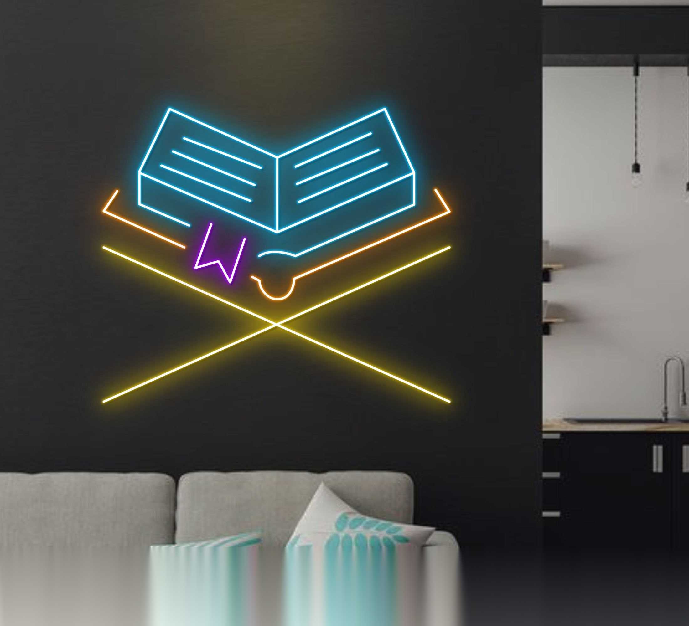 Book Neon Sign Club Book Shop – Metalsteelalu