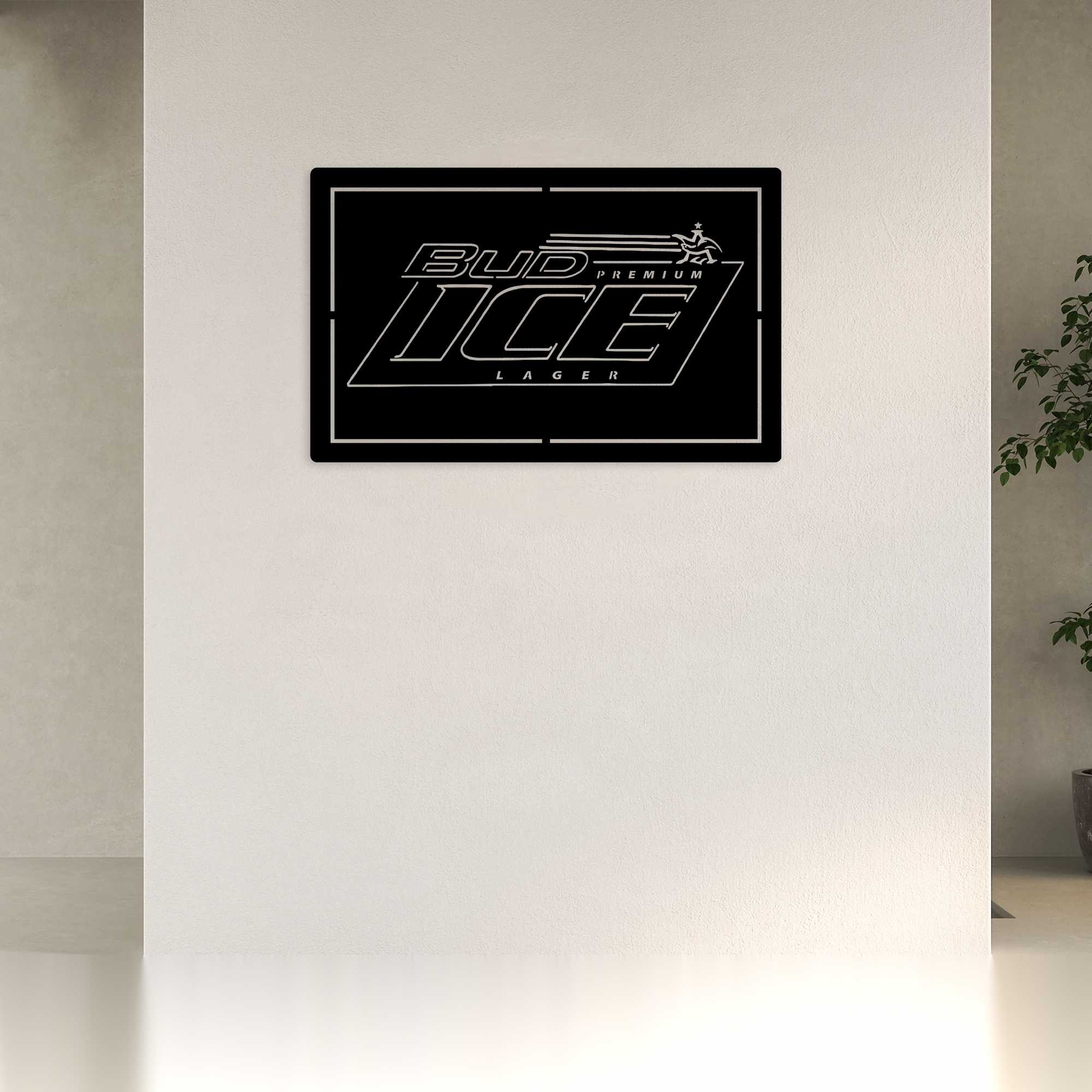 Bud Premium Ice Lager Beer Horizontal Metal Signs – Metalsteelalu