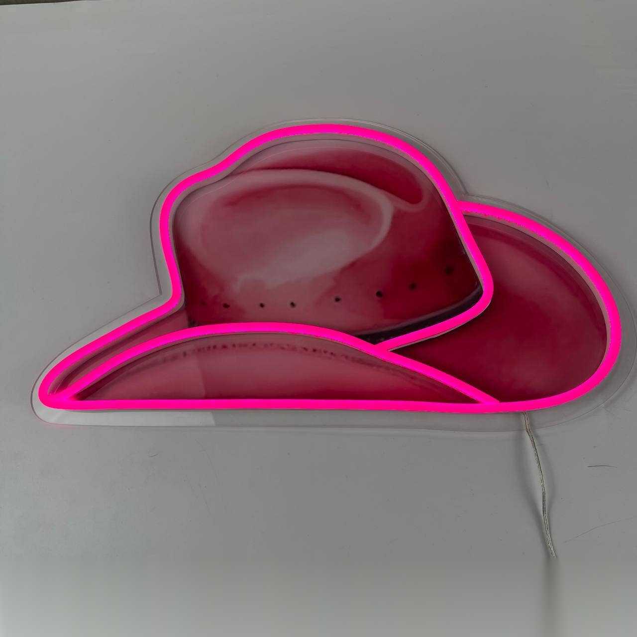 Cowboy Hat Neon Print Sign Cowboy Neon Sign Cowgirl Hat – Metalsteelalu