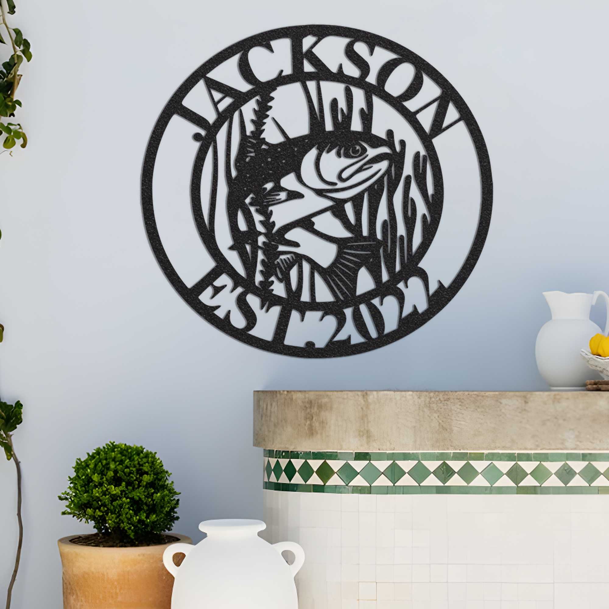 Customizable Fish Signs, Fish Metal Wall Art – Metalsteelalu