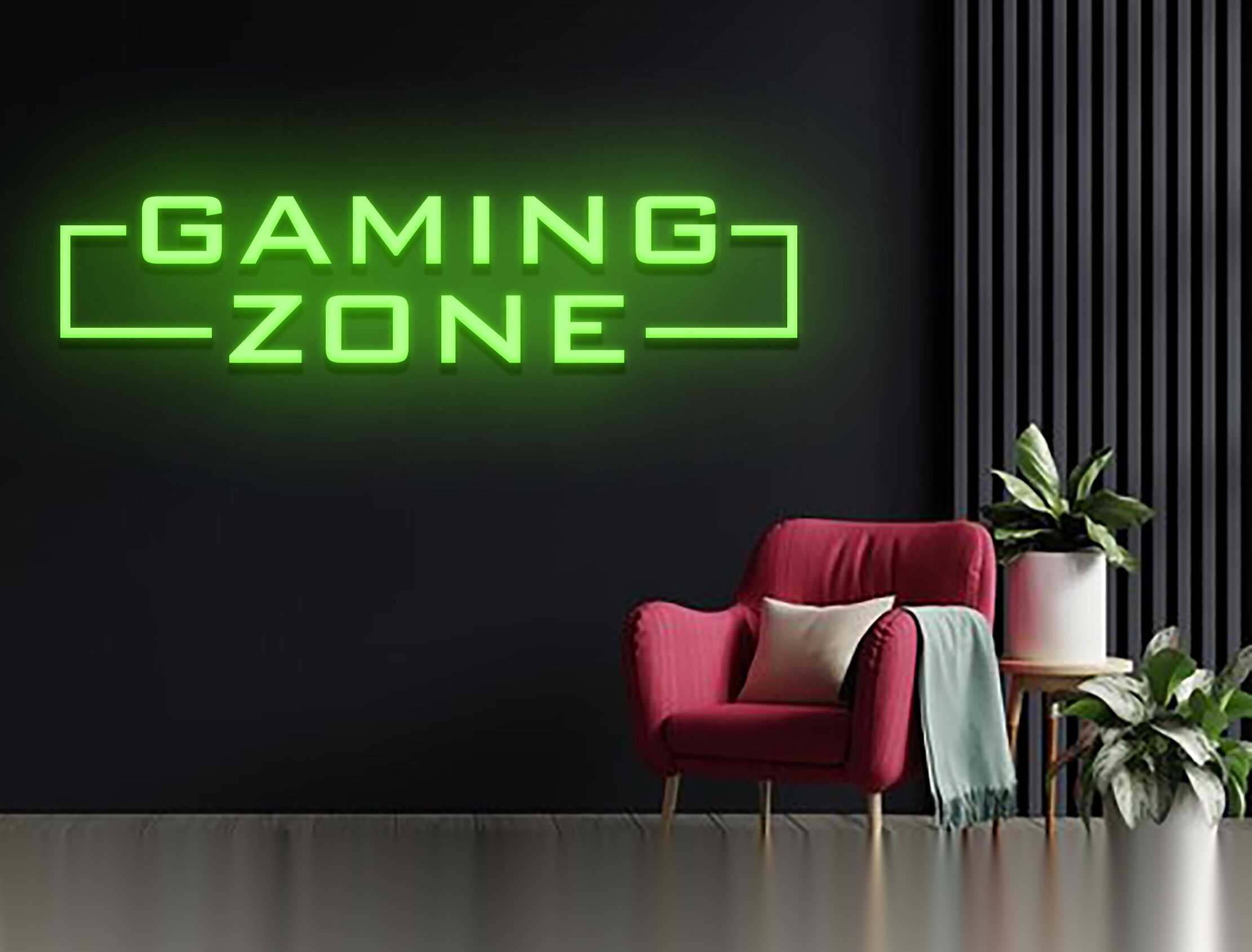 Gaming Zone Arcade Game Room Neon Sign Custom Arcade – Metalsteelalu