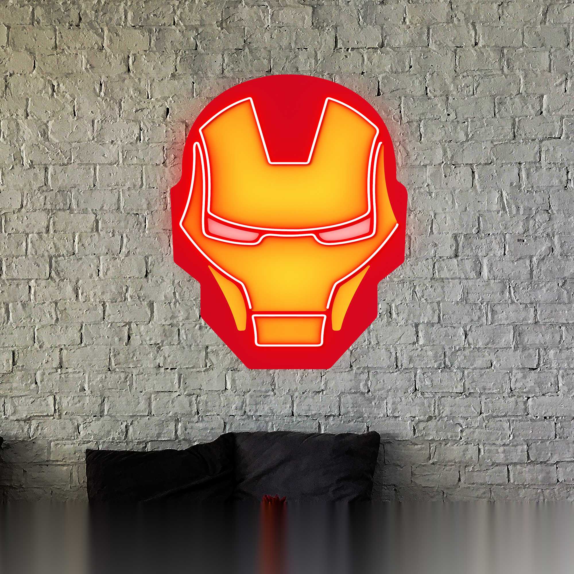 Iron Man Neon Sign – Metalsteelalu