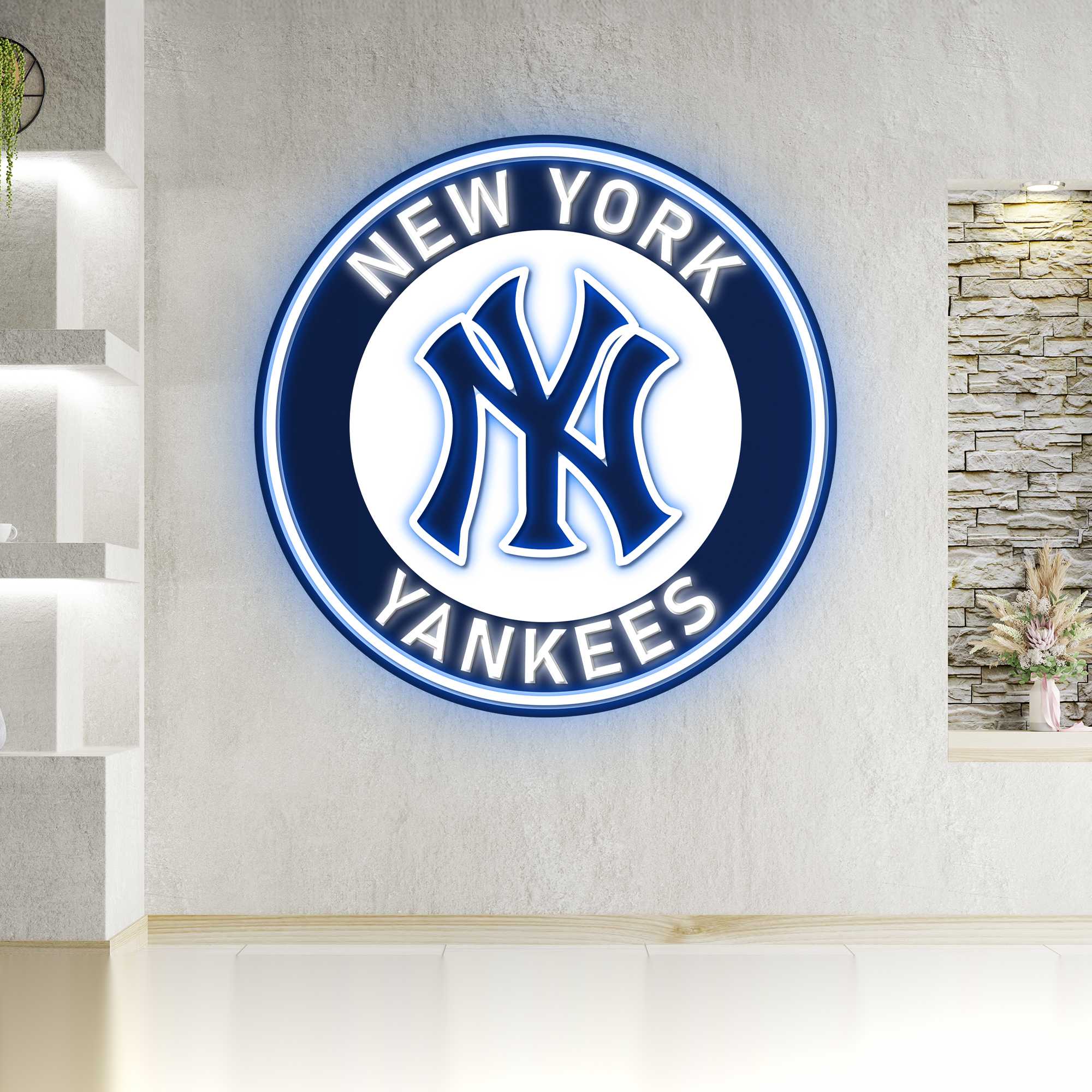 New York Yankees Acrylic Neon Sign – Metalsteelalu