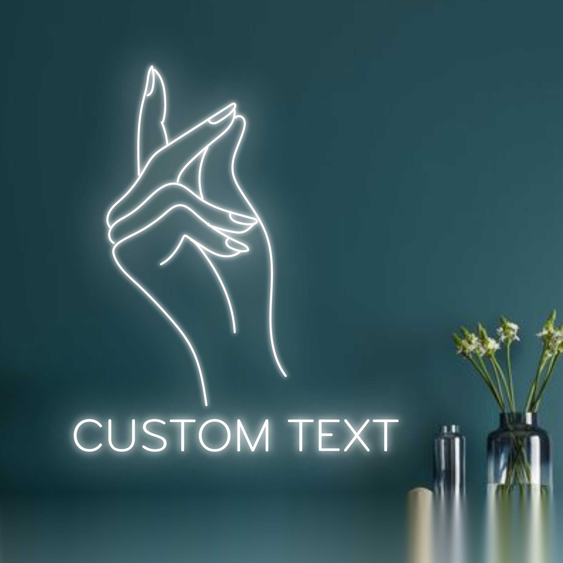 Personalize Nail Salon Neon Sign Nail Salon Shop Signboard – Metalsteelalu