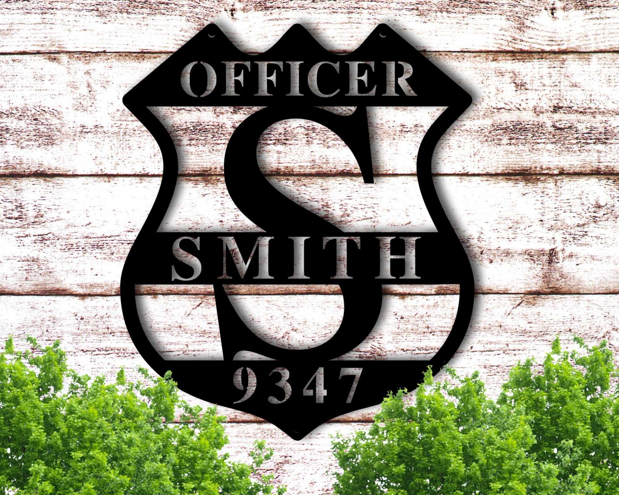Personalized Metal Sheriff’s Badge, Police Officer Gifts, Police Badge ...