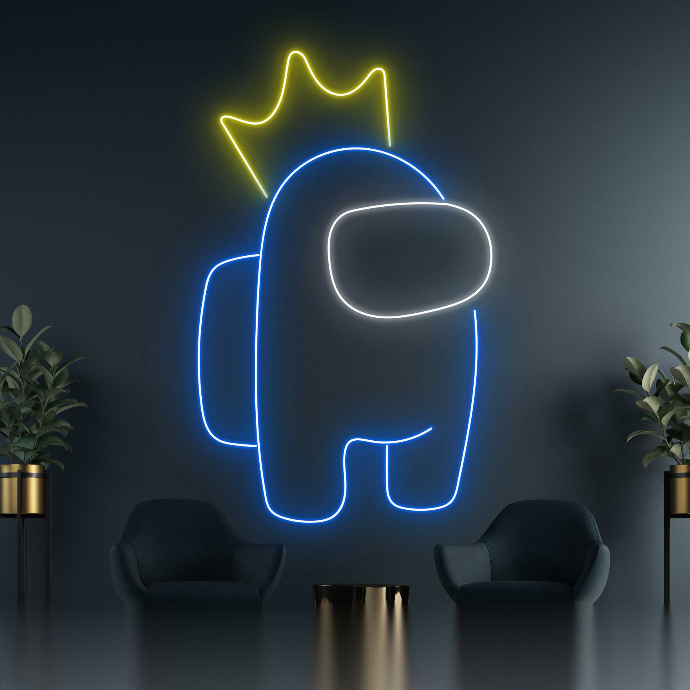 Queen Among Us Neon Sign Cartoon Game Arcade Wall Deco – Metalsteelalu