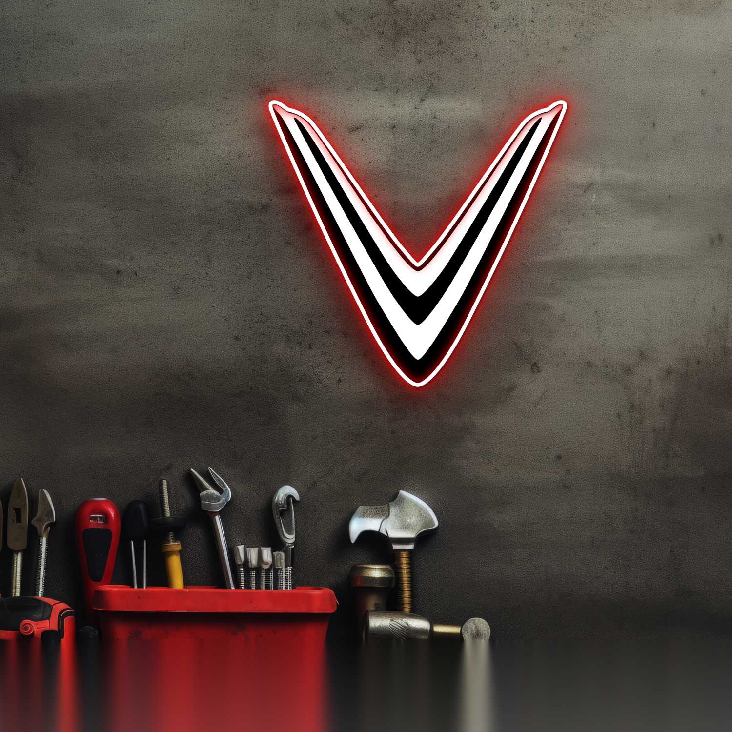 VinFast Logo Neon LED Sign Wall Art Man Cave Garage Decor – Metalsteelalu